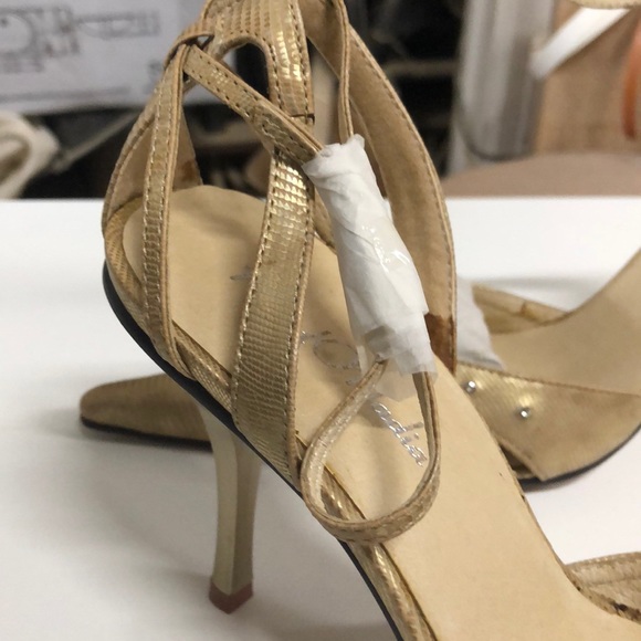 Navid O Nadia | Shoes | Navid O Nadia High Heel Snake Gold Crystal ...